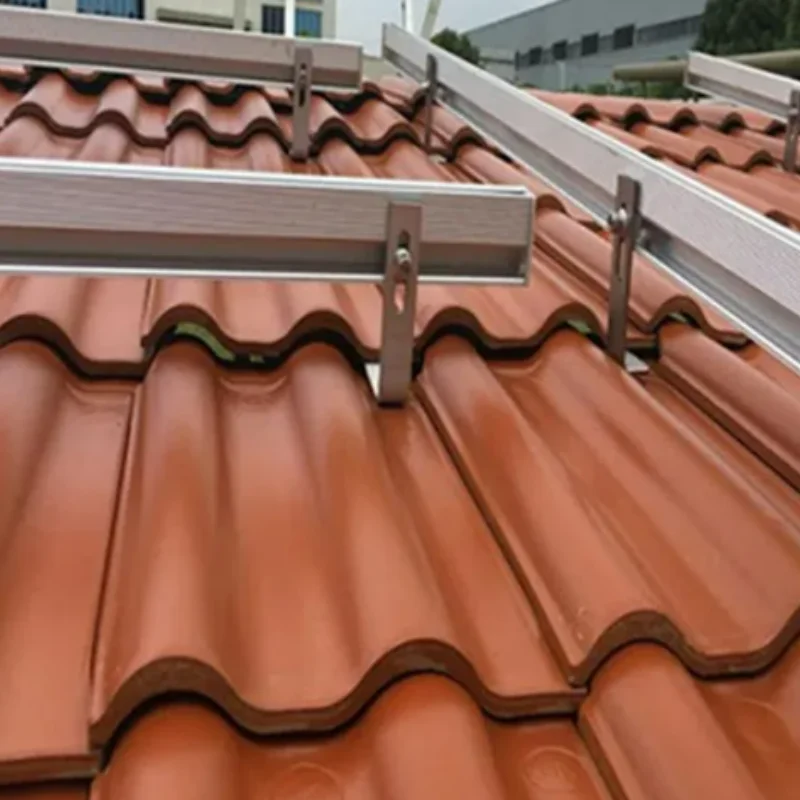 Roof Railing Design Solar Racking Rail Solar Rooftop Aluminum Mounting ...