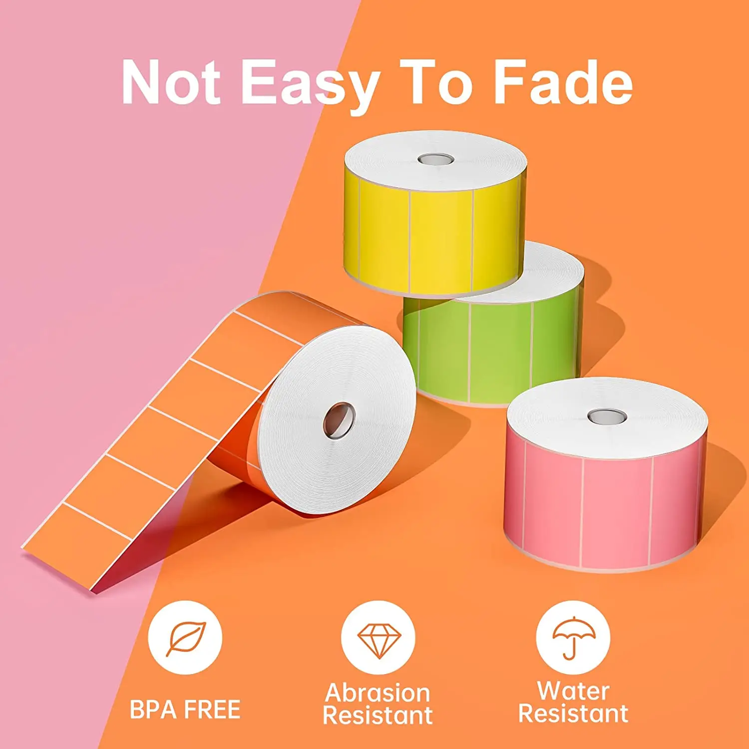 4x6 Thermal Printing Labels Red.yellow.blue.green.brown.orange.purple ...