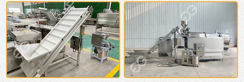 Double Drum Oil Sprayer - Efficient Snack Flavoring