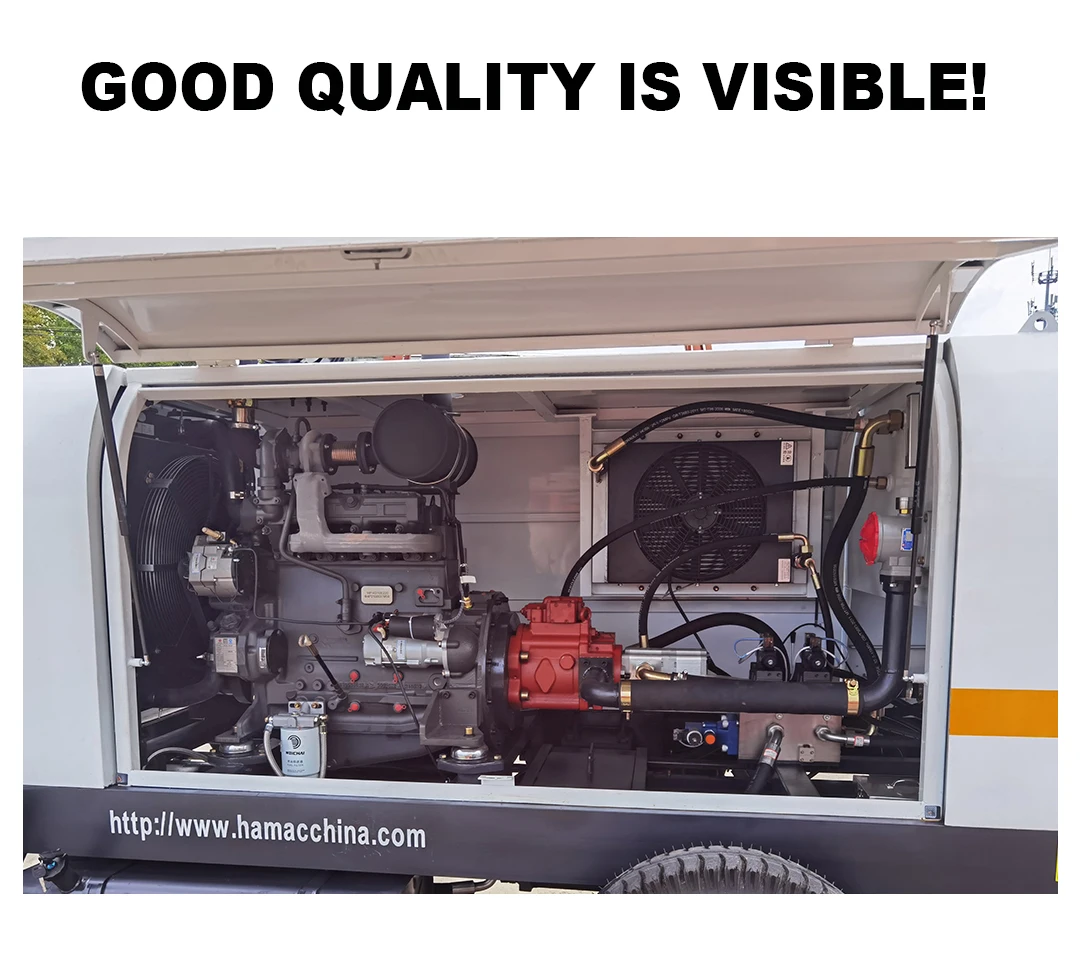 Mini Small Trailer Concrete Foam Concrete Machine With Pump Spare Parts ...