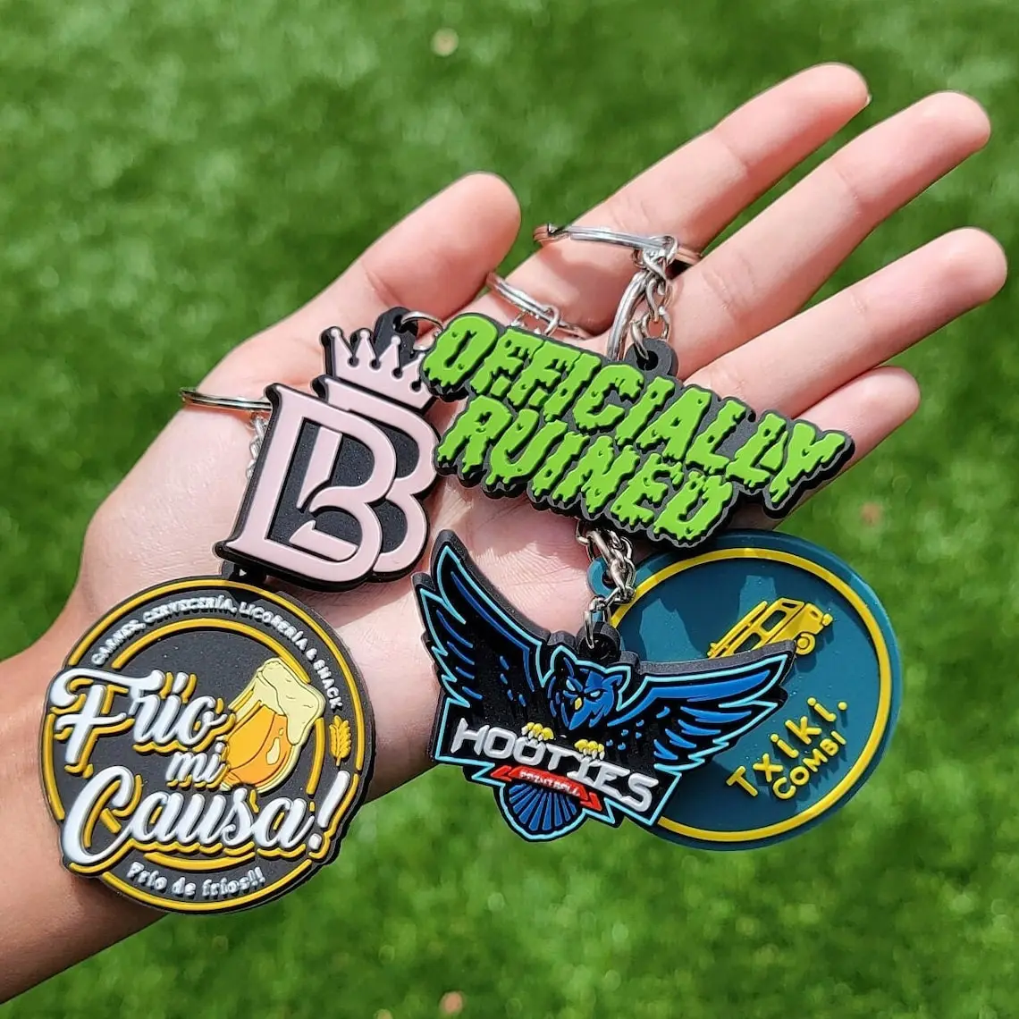 Customized Promotional Cute Soft PVC Rubber Key Ring