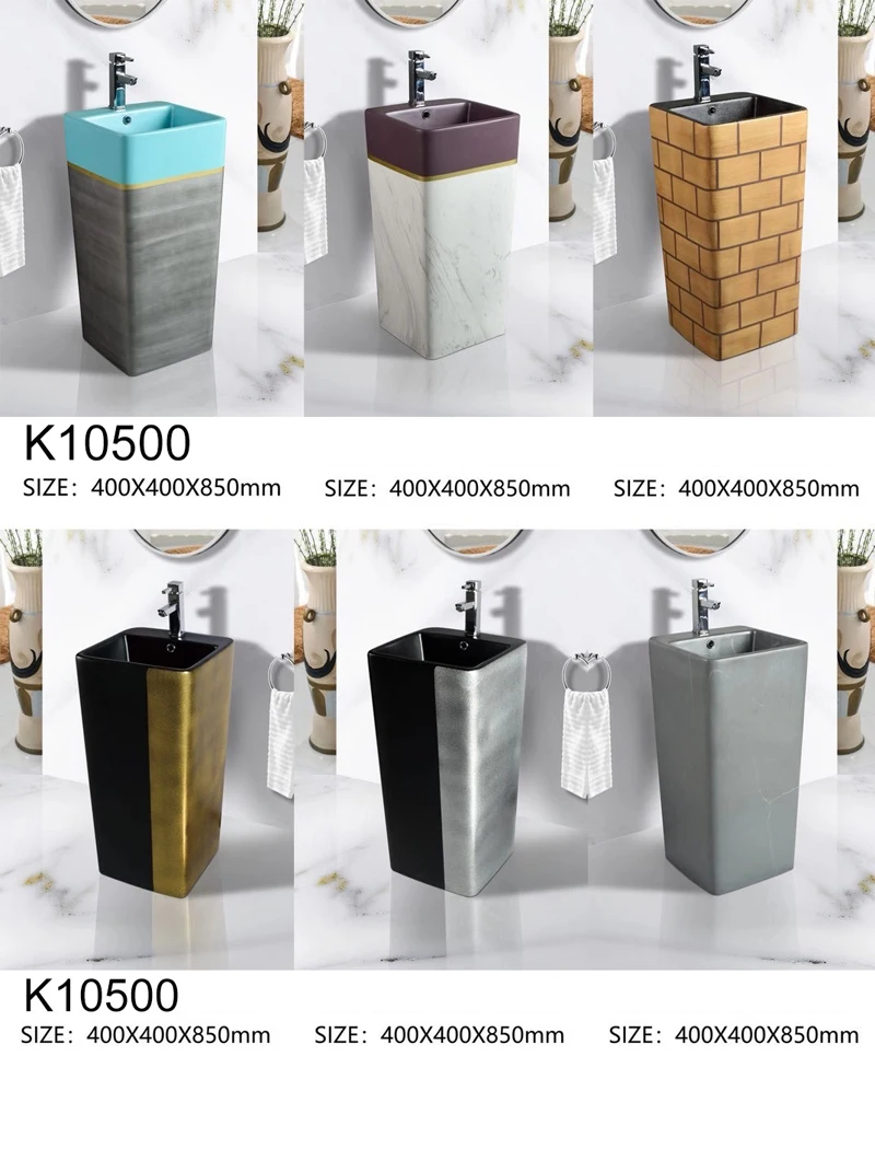 Barrel Lavatory Sanitary Standing Wash Basin Black Matt Lavabo Art Wash ...