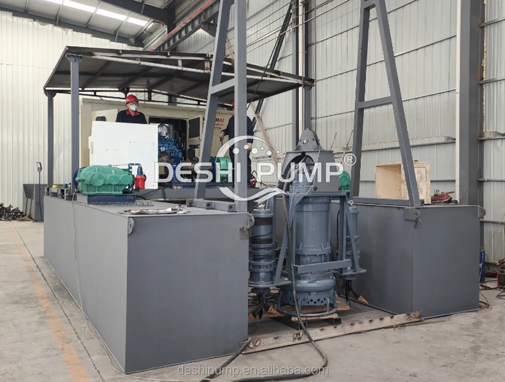 Sand Dredger Small Sand Barge Dredging Machine Submersible Slurry Pump ...
