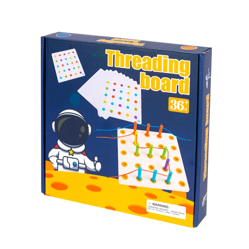 Montessori Development Brain New Design Wooden Lacing Toy Sticks Puzzle ...