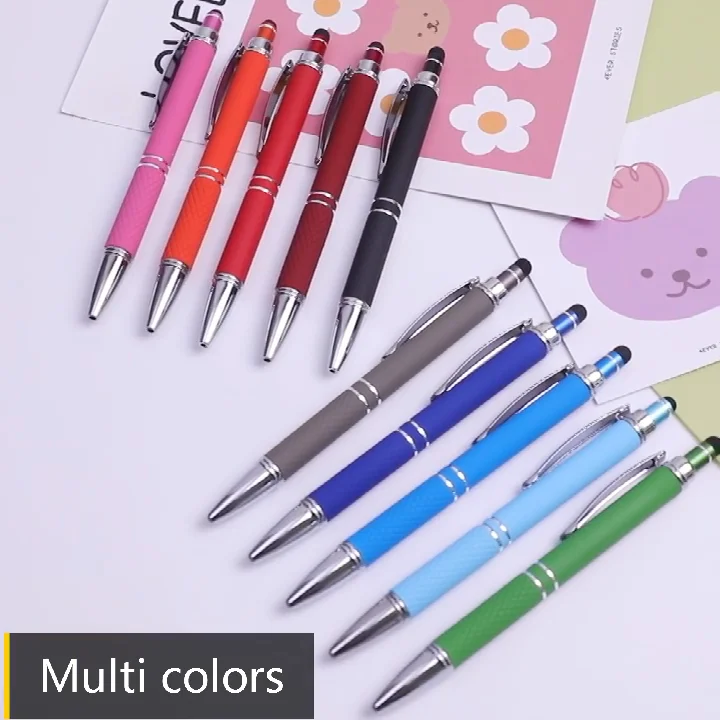 New Arrival Wholesale Multicolor Custom Stylus Pens Logo Printed ...