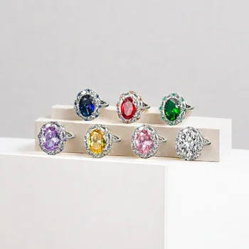 Girl Gift Vintage Classic Fashionable Ring For Women Oval Cutting Ruby ...