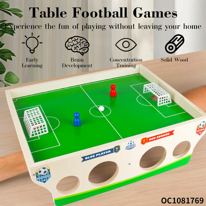 New design 2players football indoor wooden mini soccer game table toy ...