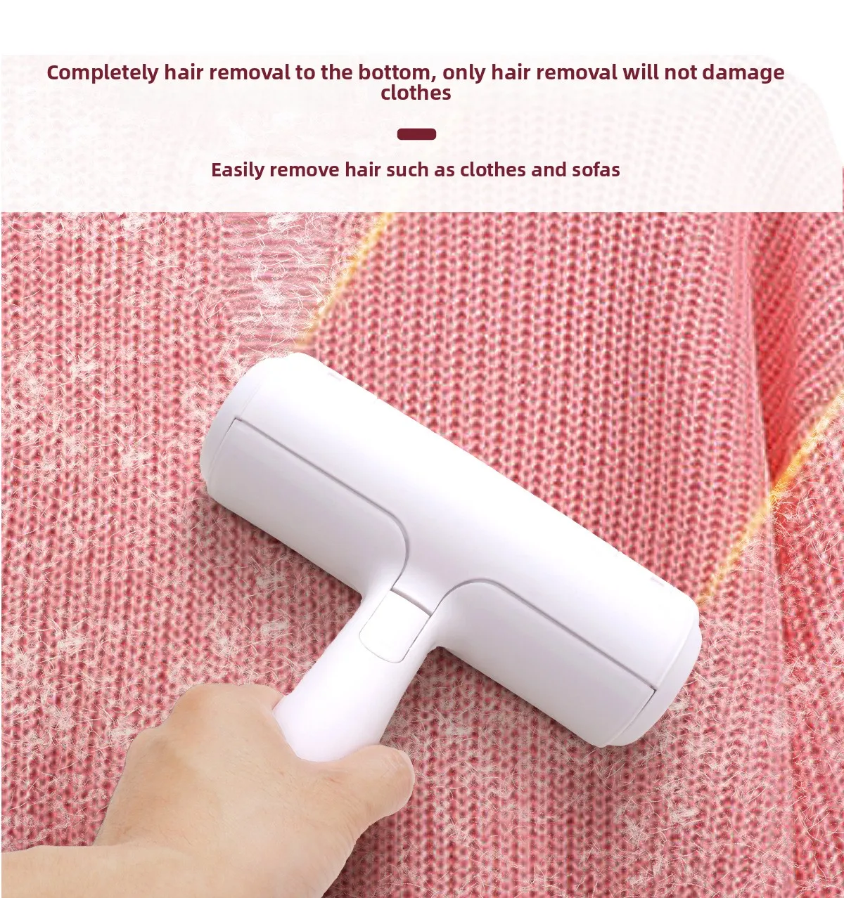 Eco-Friendly Reusable Pet Hair Remover Roller Multi-Surface Fur Cleaner ...