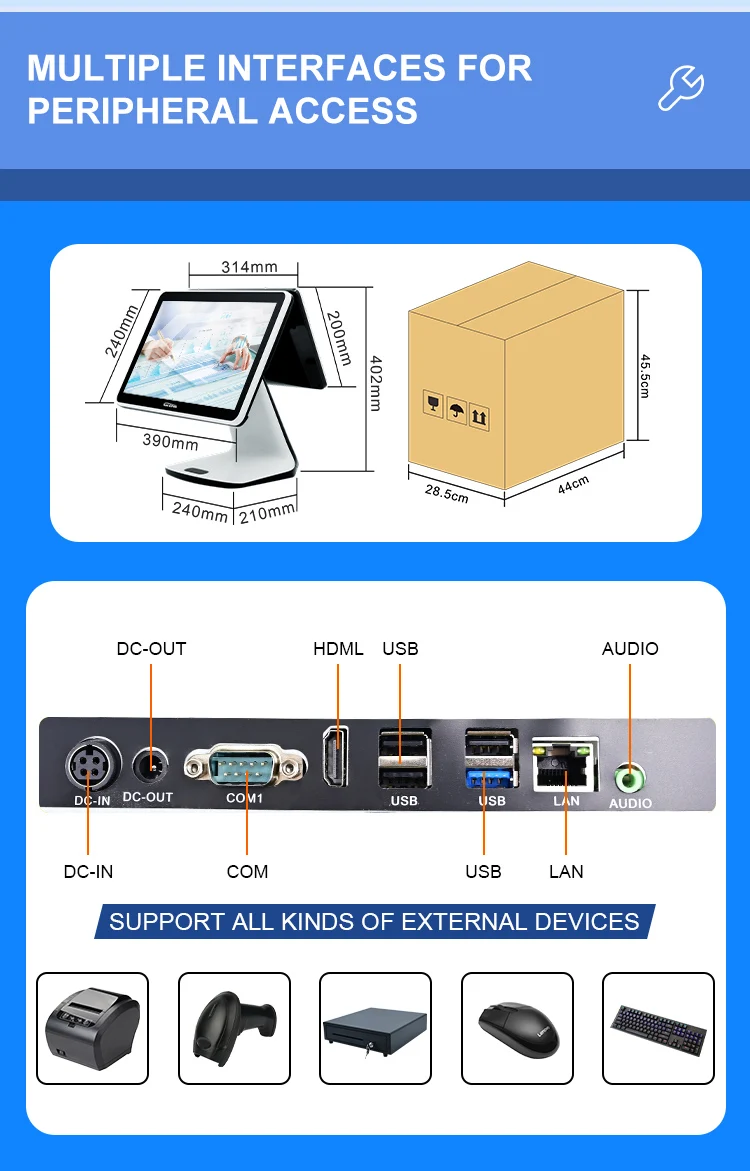 Cheap Pos Price All in One Point of Sale Retail Msr Pos Machine