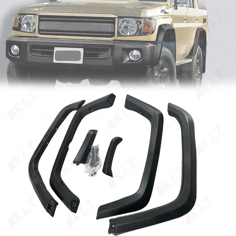 KLT body kit fender flares for land cruiser79 fj75 fj79 kit face lift ...