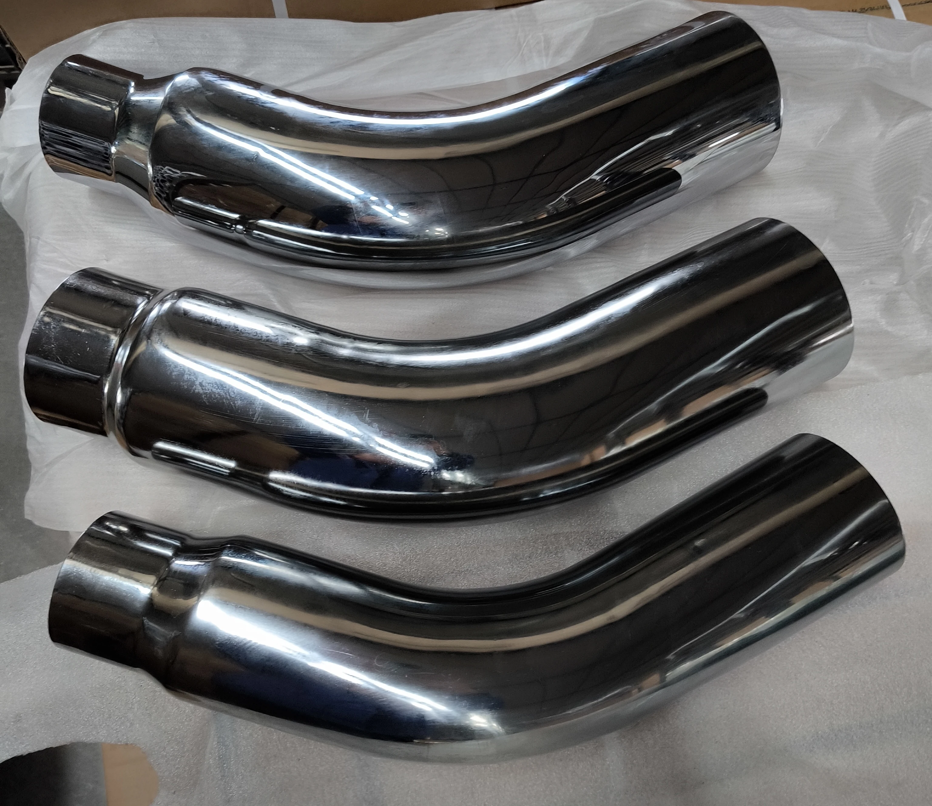 Cm-405099 Diesel Exhaust Chrome Turndown Elbow Tip 4" Inlet 5" Outlet ...