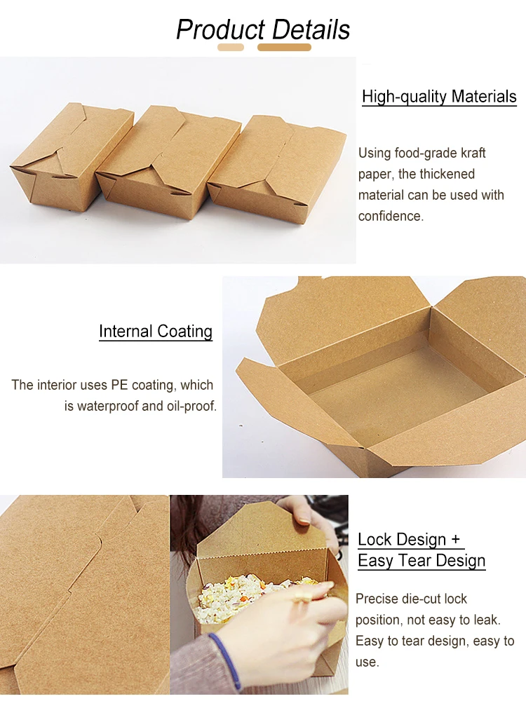 Custom Print Quality Wholesale Kraft Paper Food Box Microwave Fast Frozen Food Paper Boxes ...