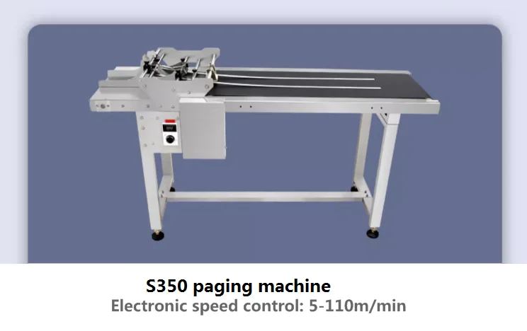 Automatic Bag Paper Card Pagination Paging Machine Conveyor Belt Feeder Paging Machine With Tij ...
