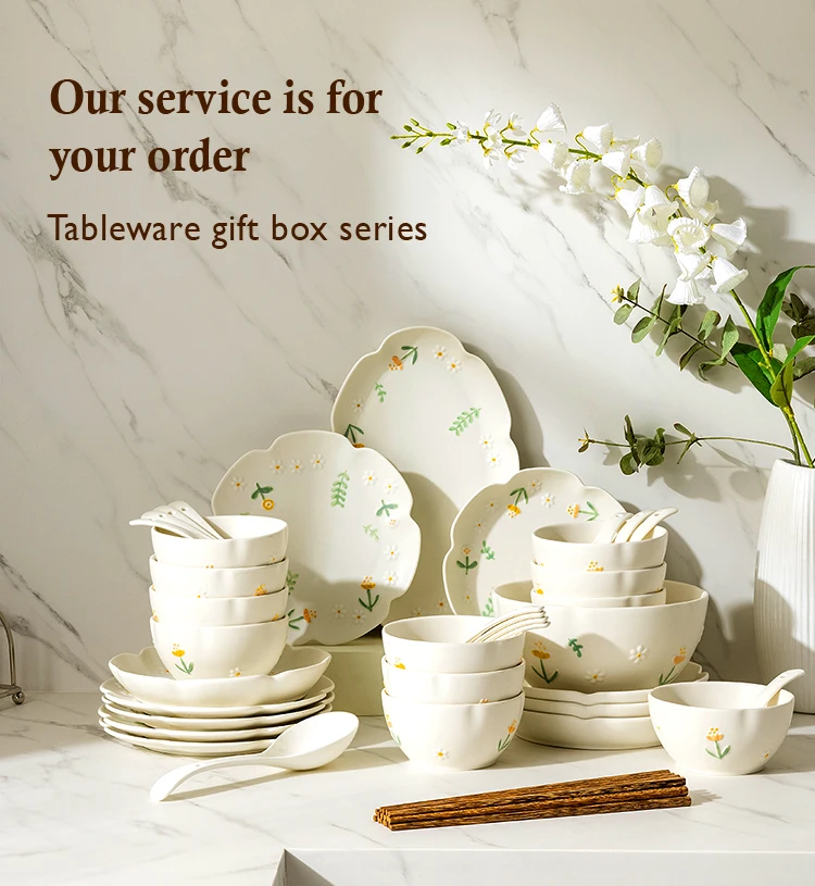 Sky Garden High-End Ceramic Tableware Bowl Set Classic Design Eco ...