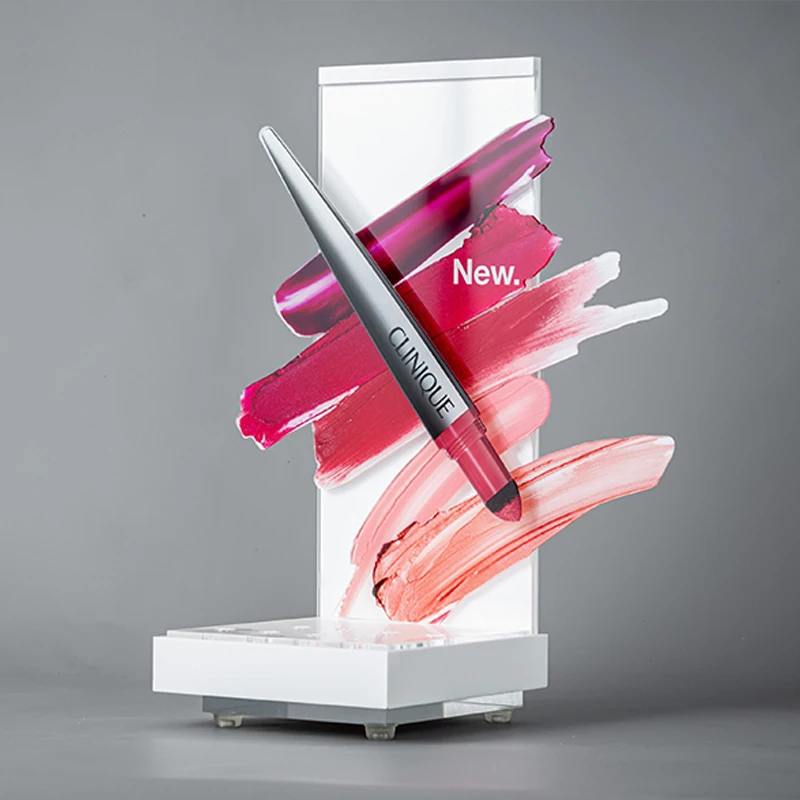 Custom Luxurious Acrylic countertop make up display stand cosmetic ...