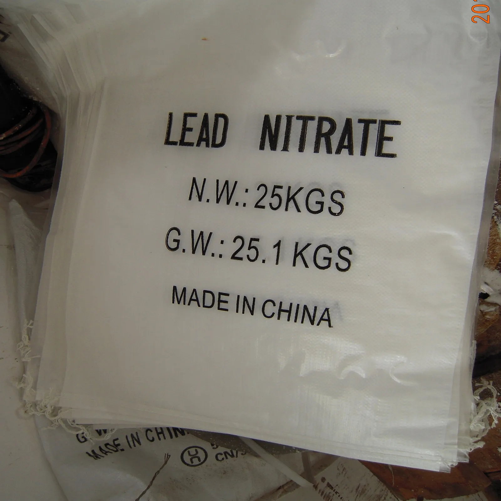 Industrial Tech Grade Chemical Raw Material Lead(ii) Nitrate 98% White ...