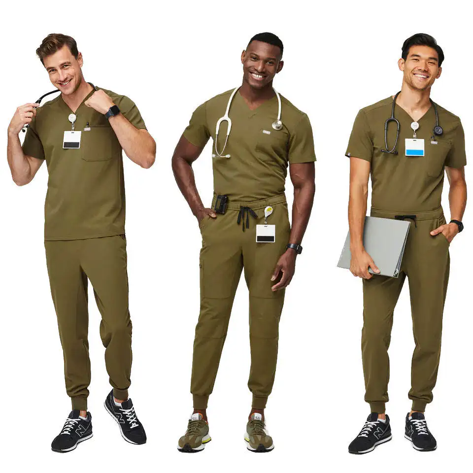 Fashion Custom Scrubs Uniforms Sets Nurse Jogger for Men