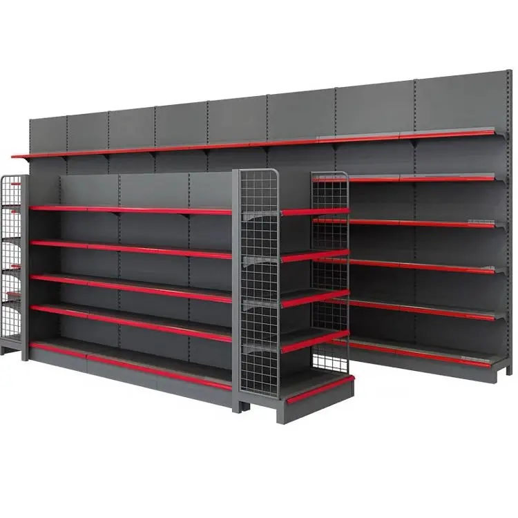 Custom Rack Supermarket Gondola Shelf For Retail Store Gondola Shelving ...