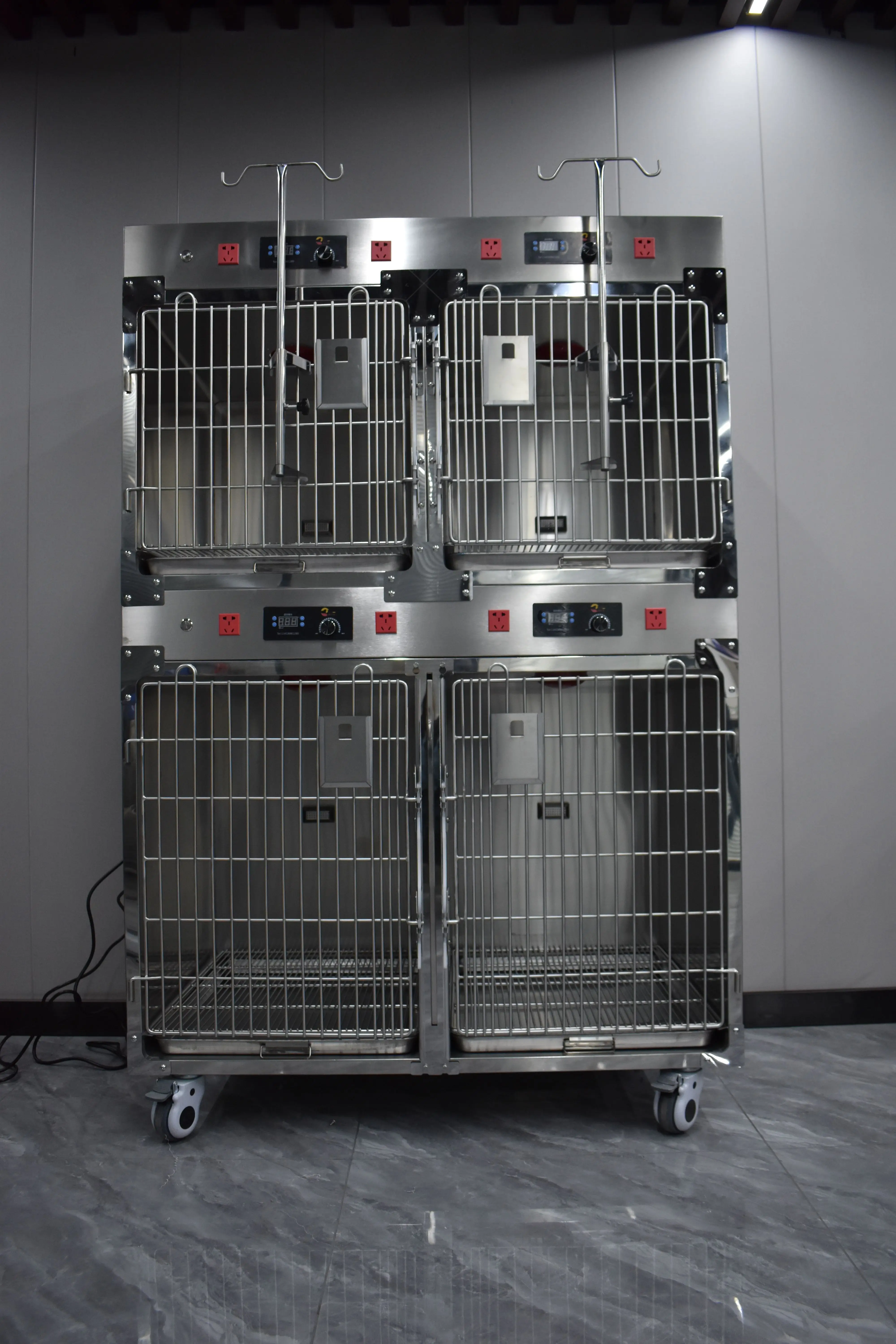 Stainless Steel Icu Veterinary Animal Pet Incubator Oxygen Cage Dog ...