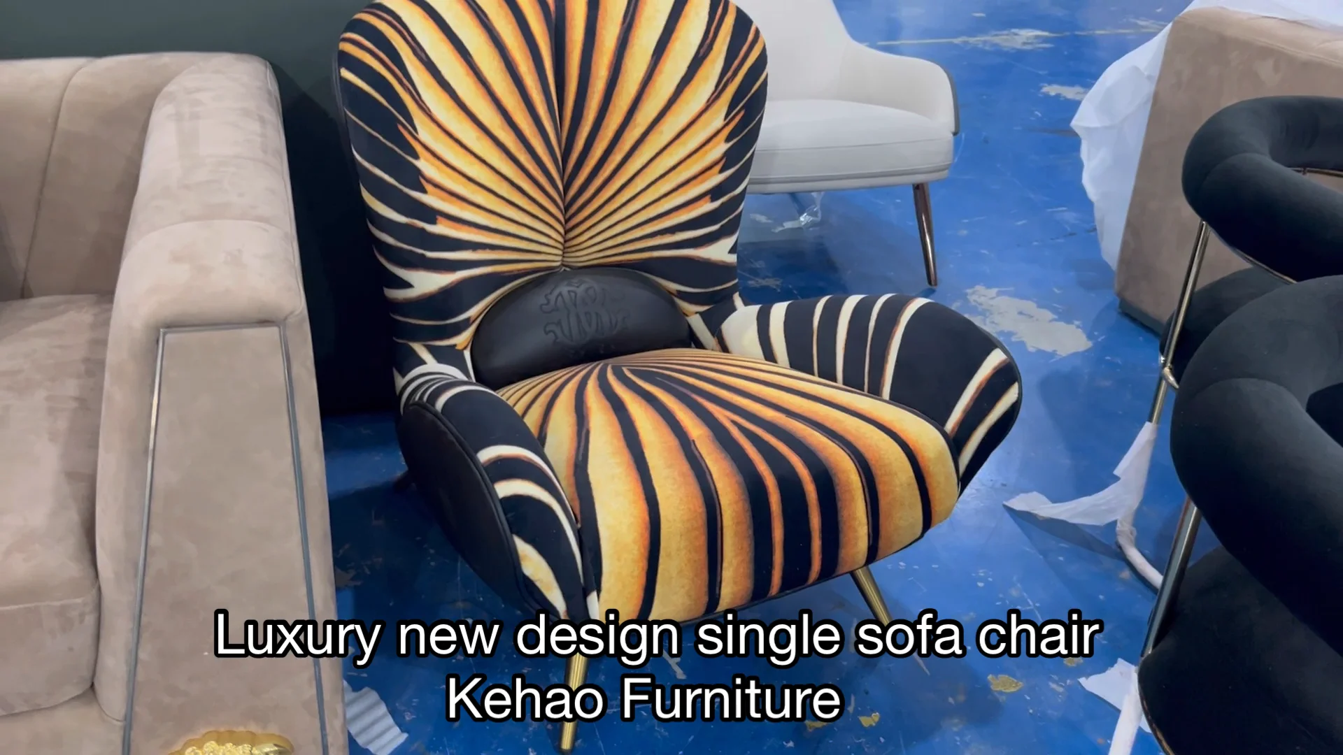 Modern Leisure Design Single Seat Luxury Velvet Accent Chair Newest ...