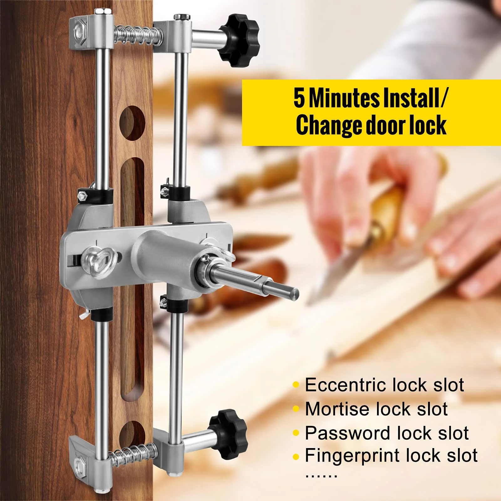 Door Lock Installation Kit Hole Opener Kit For Installing Lock Mortiser ...