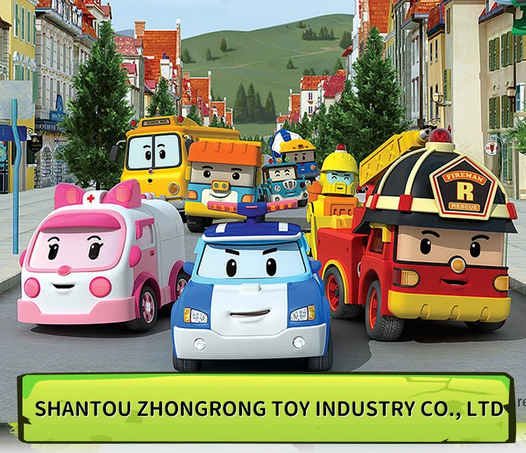 Robocar Poli Amber Roy Helly Transforming Robot Toys Tramsformable ...