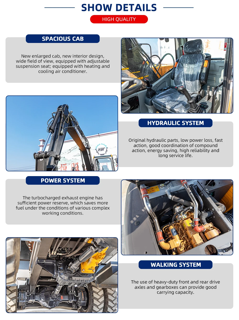 Cheap Wheeled Mobile Excavator - Mini Excavator CE Certified