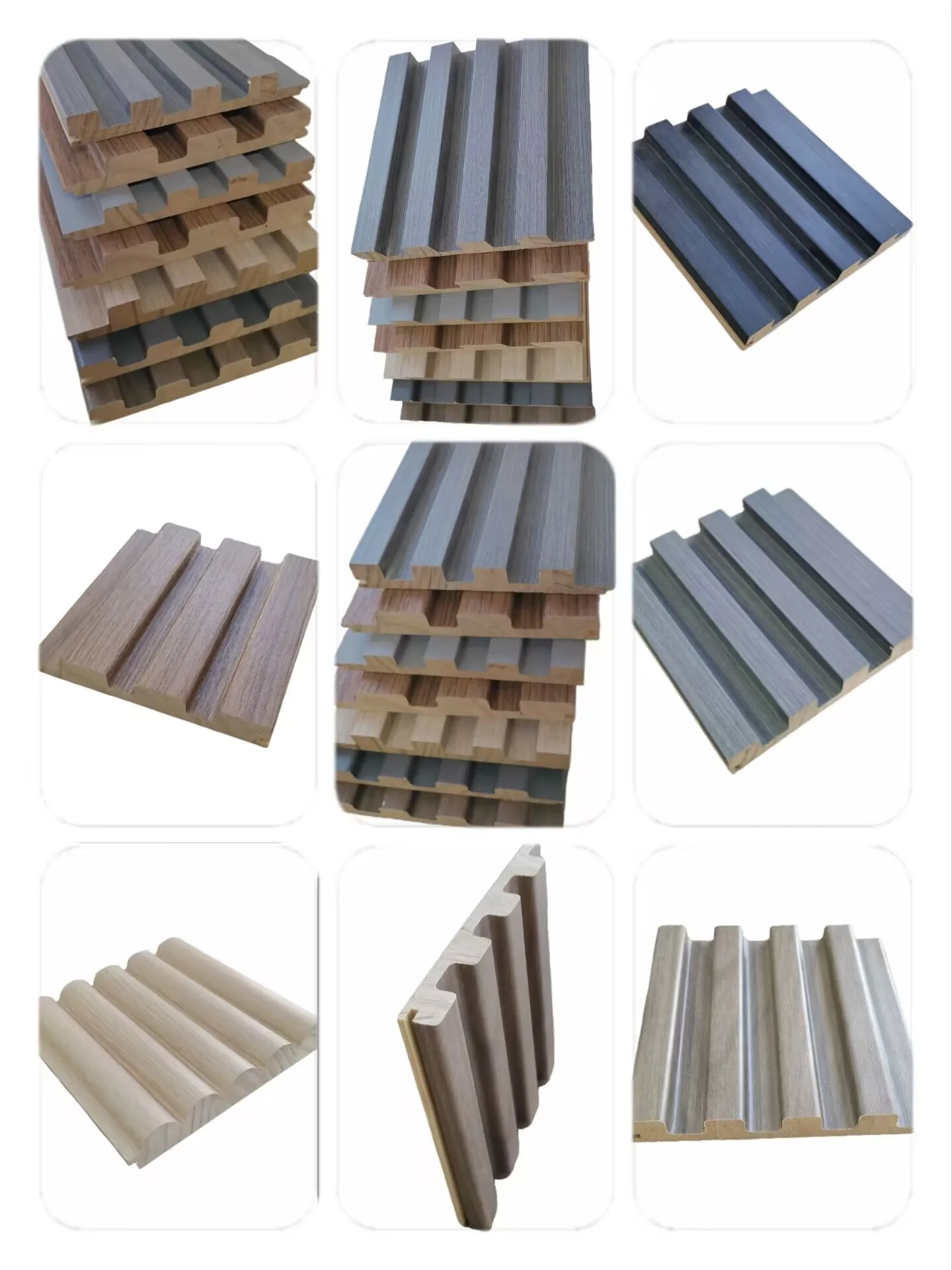 High Quality Solid Wood Fluted Wall Panels -Hand Crafted Decorative ...
