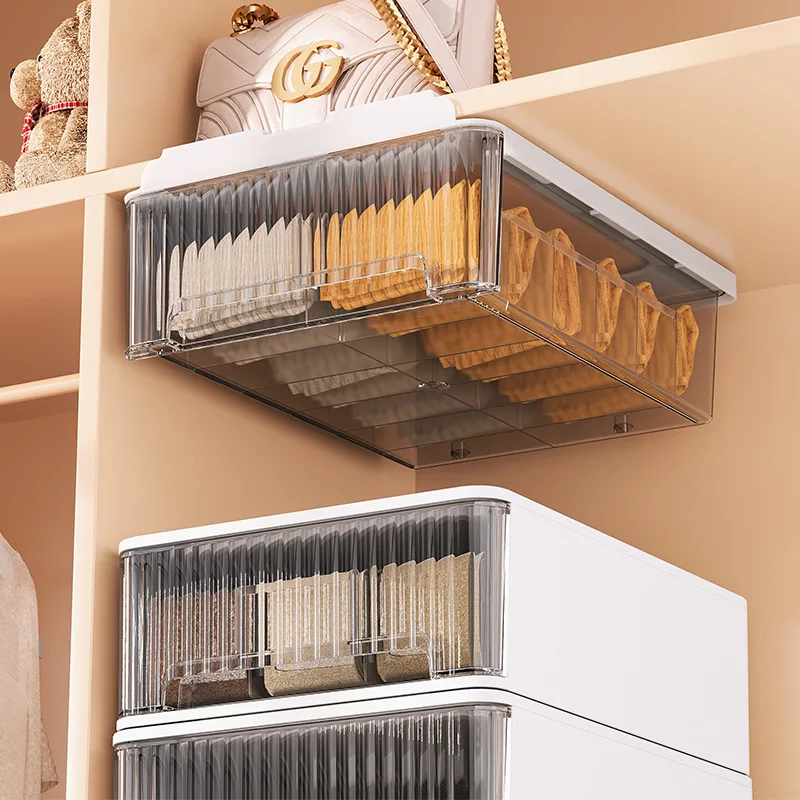 Plastic Home Closet Classification Compartment Drawer Wall-mounted ...