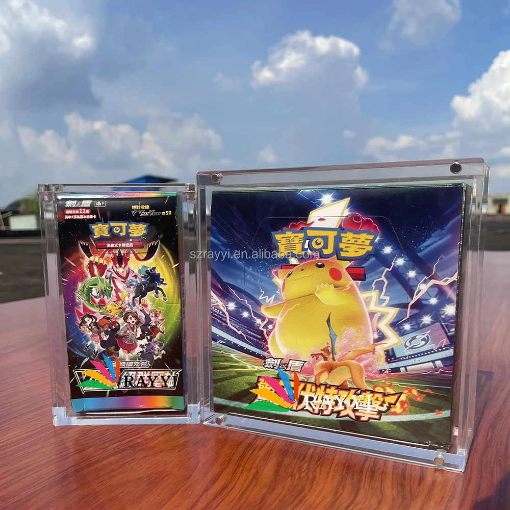 Ray Yi Magnetic Pokemon Acrylic Charizard Upc Box Display Case For ...