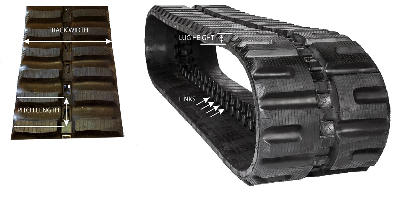 Rubber Crawler Track for Mini Harvester and ATV Combine Vehicles ...