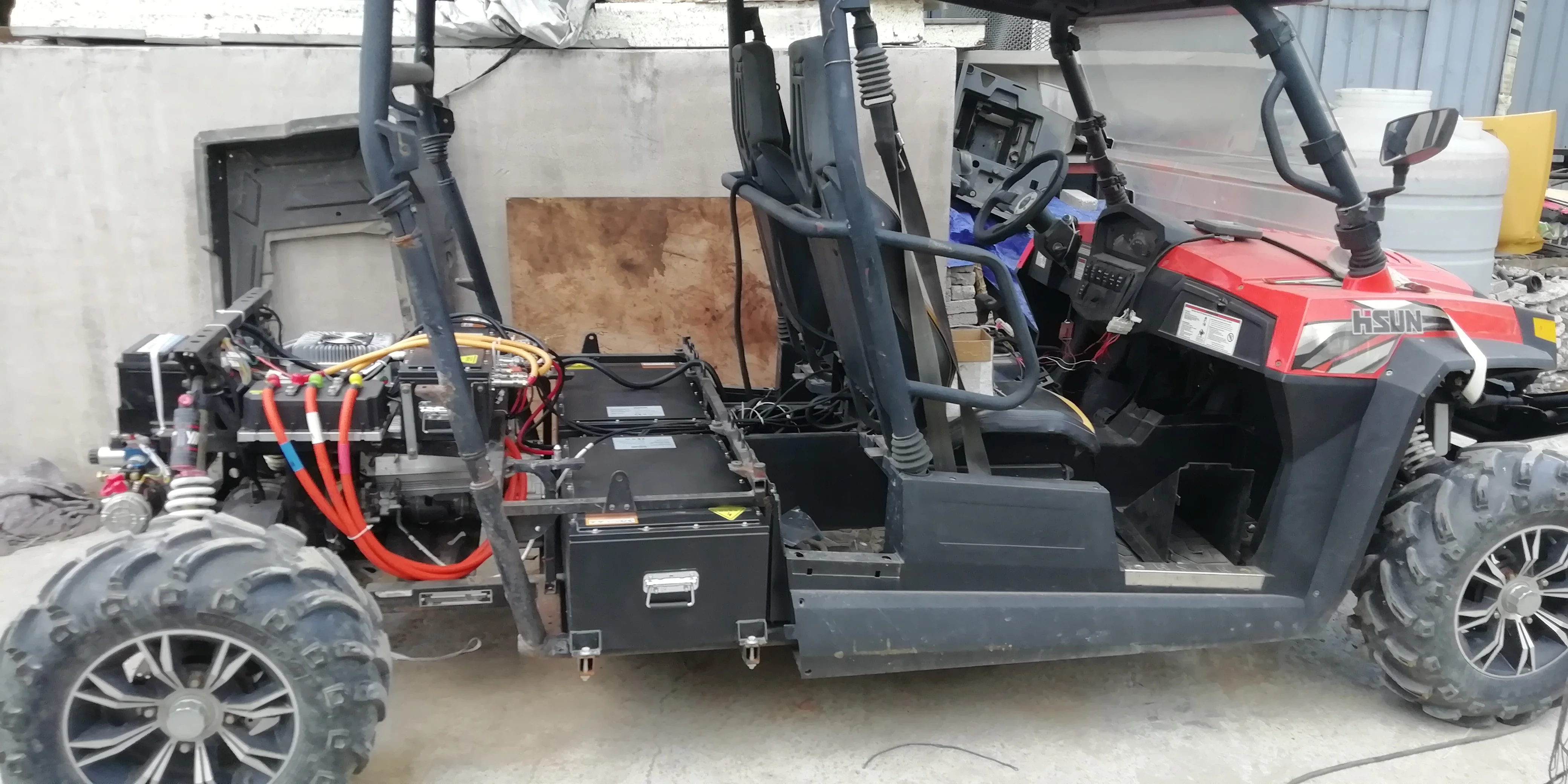 15kw Electric Motor Driving Conversion Kit for 4WD Hisun 1000cc UTV Chassis