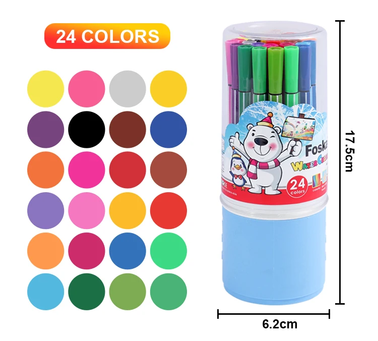 Foska Watercolor Pens - High Quality Art Markers for Kids
