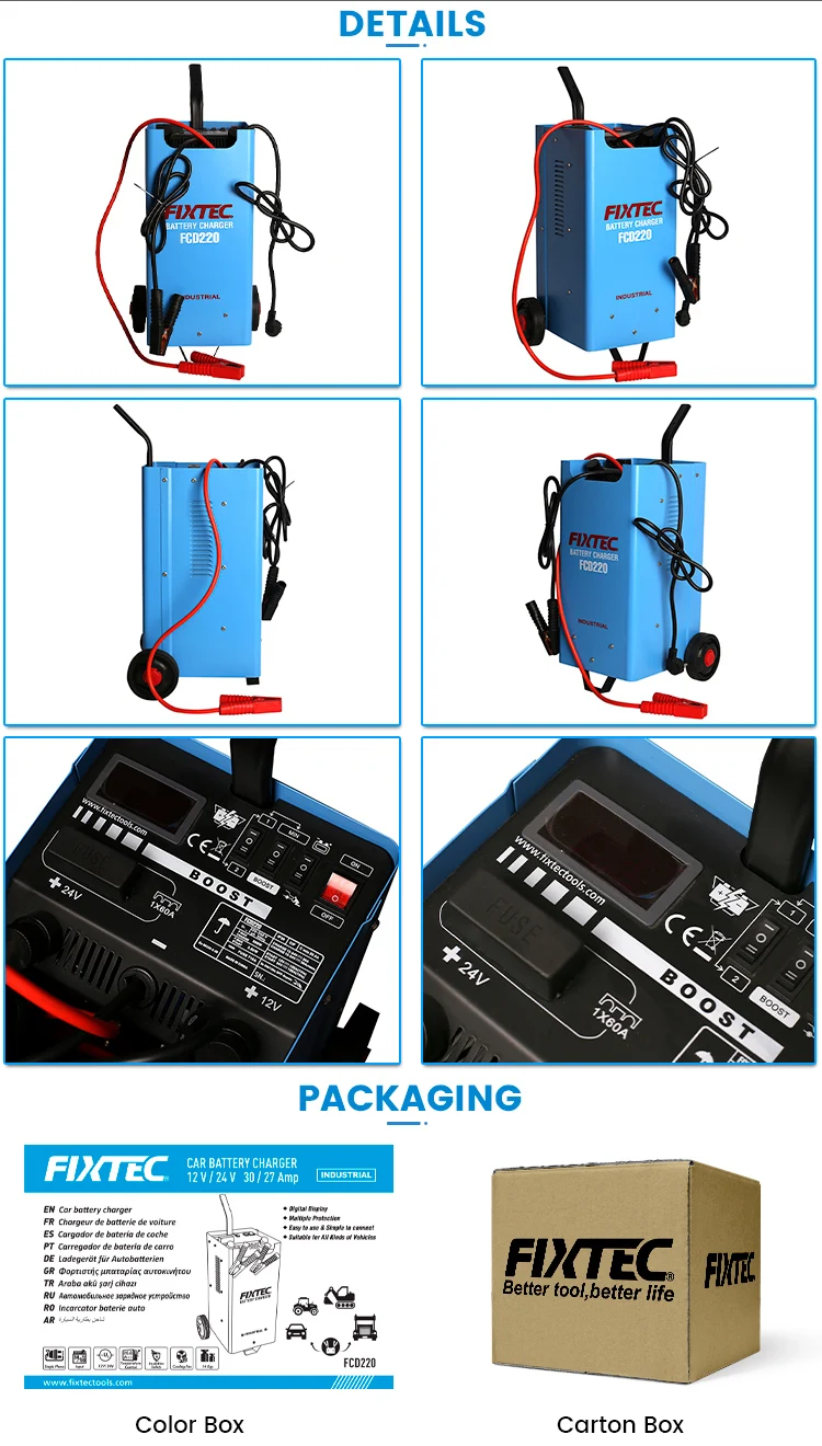 Fixtec 12v/24v 220v 60a Inverter With Battery Charger Automatic Car ...
