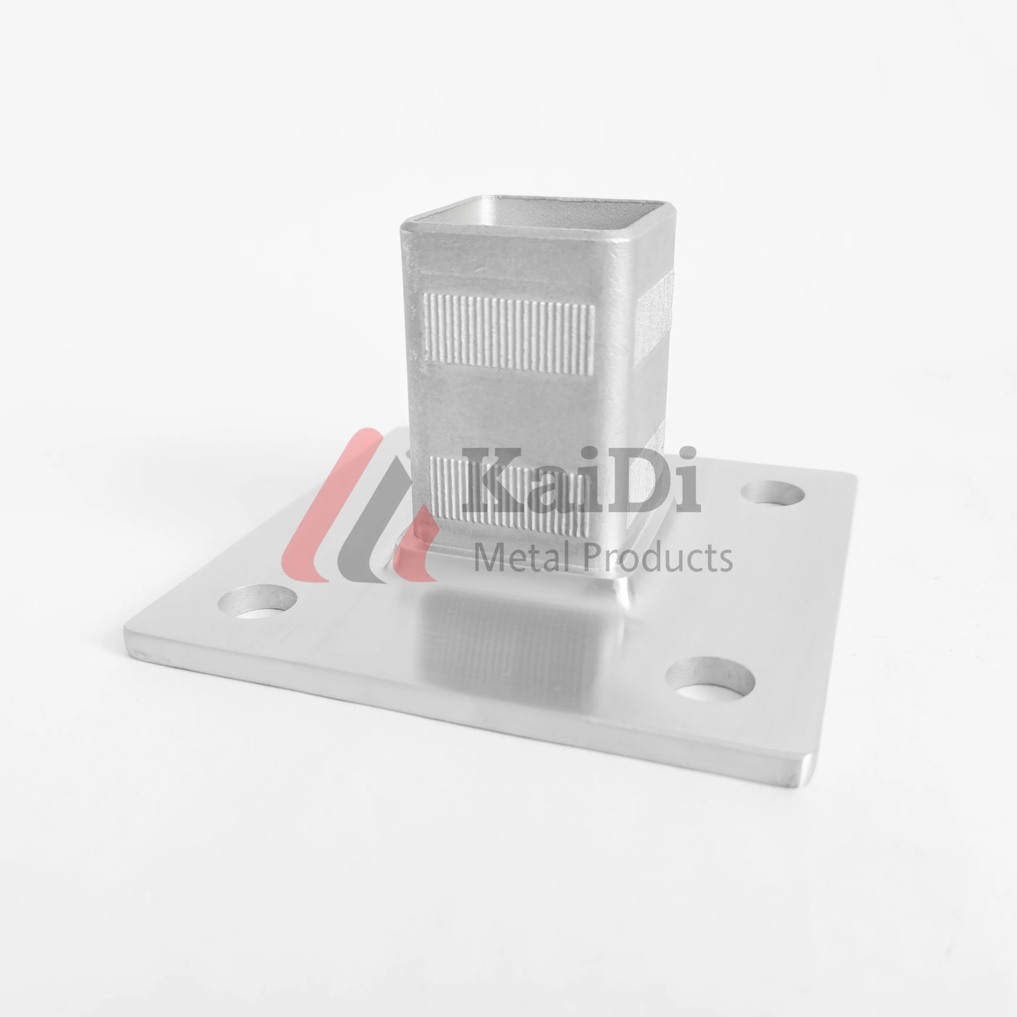 Handrail Stair Square Base Flange for Pipe Railings