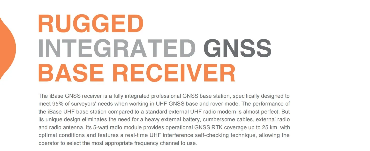 High Performance Base Gnss Receiver Easier Operation Gps Rtk Chc Ibase ...