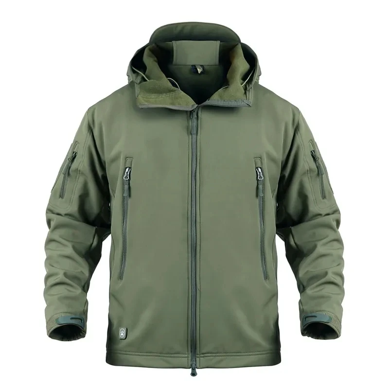 Men's Winter Tactical Soft Shell Jacket - Warm & Waterproof