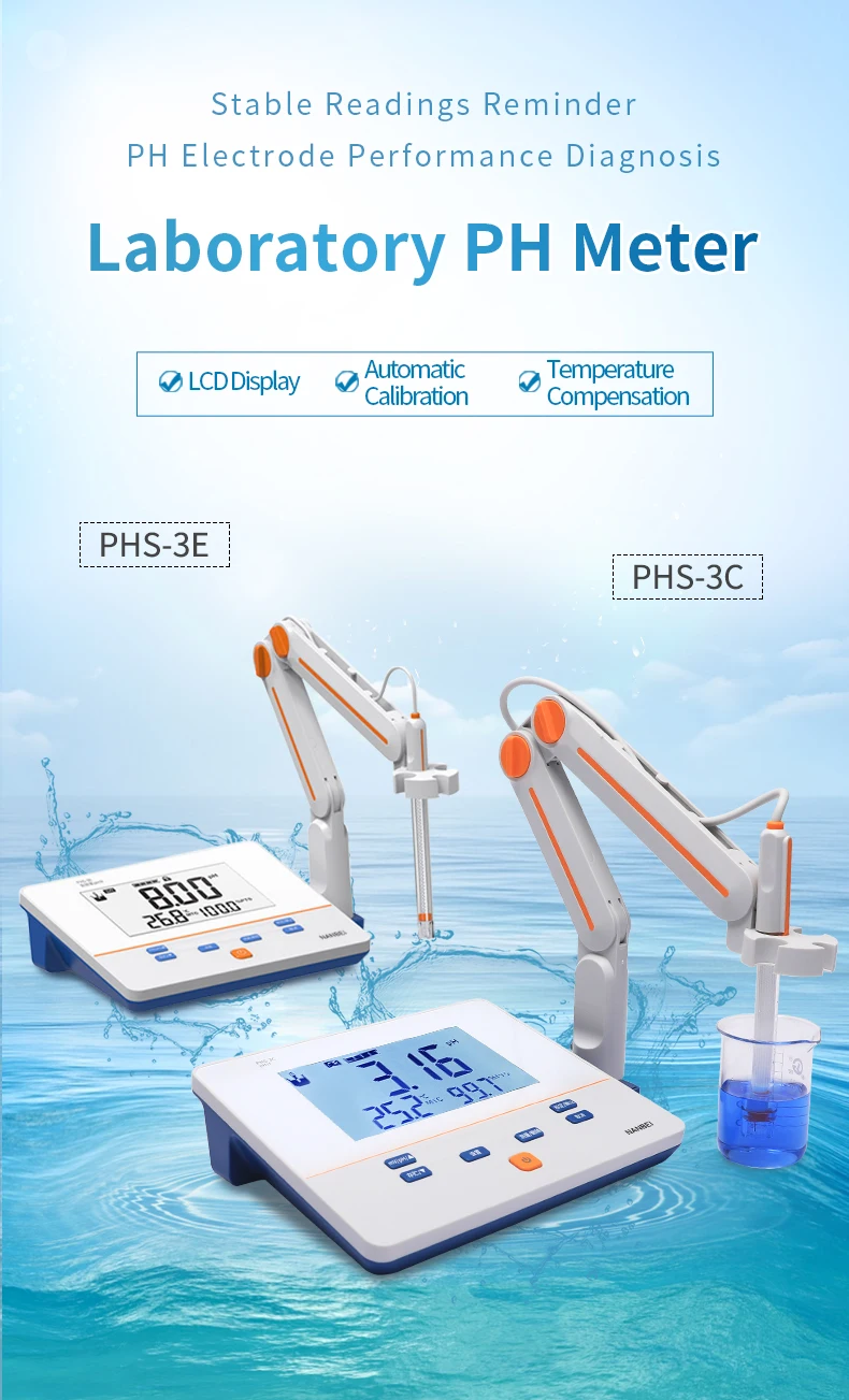 NANBEI PH300F - Precision Ph Meter for Laboratory Use