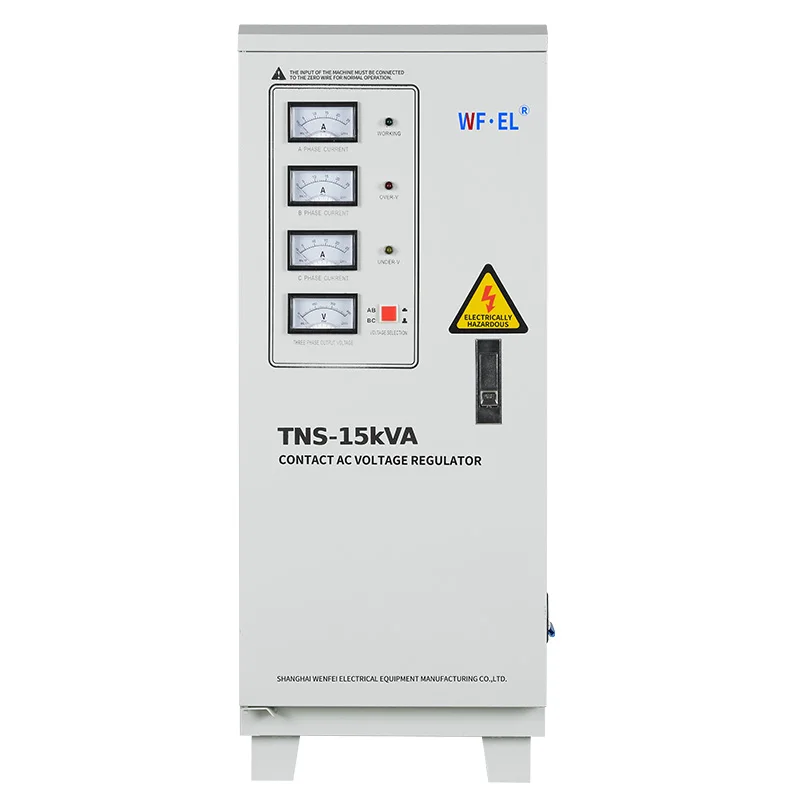 380V three-phase static voltage regulator TNS-15KVA high-power voltage ...