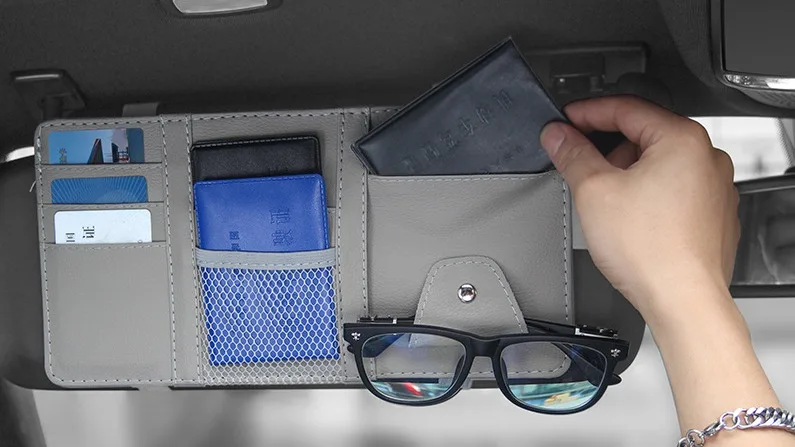 2022 New Products Car Documents Holder Car Sun Visor Organizer Multi ...