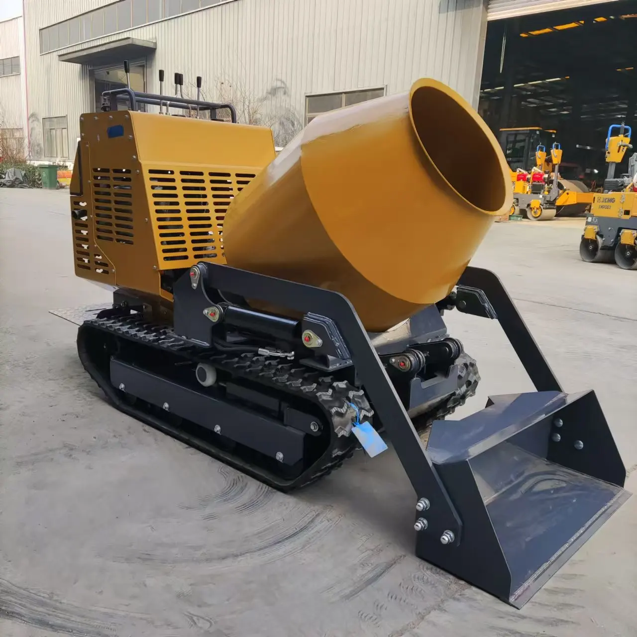 Self Loading Concrete Dump Truck Concrete Mixing Tank for Factory ...