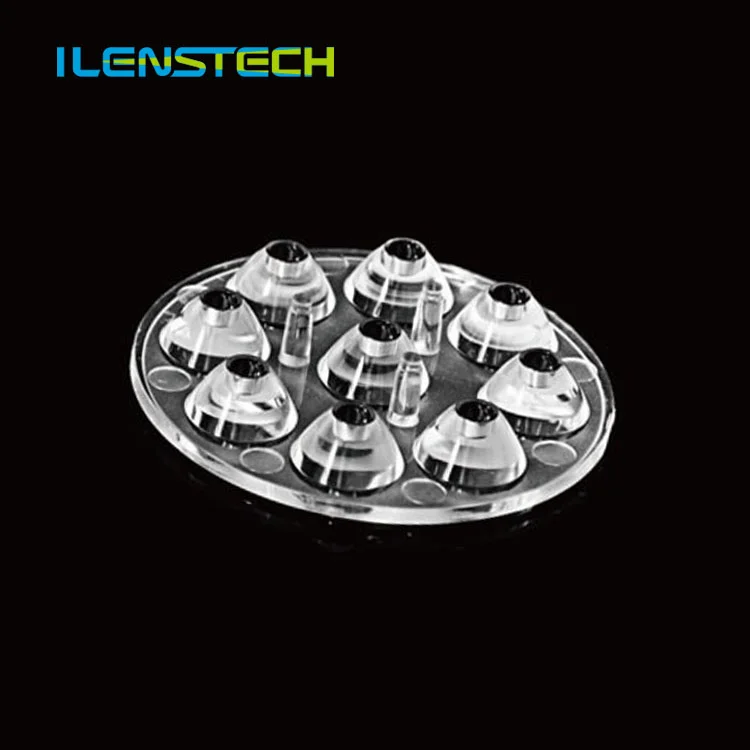 25 degree multi-lens round array lens 9 optics in 1 45mm module led ...