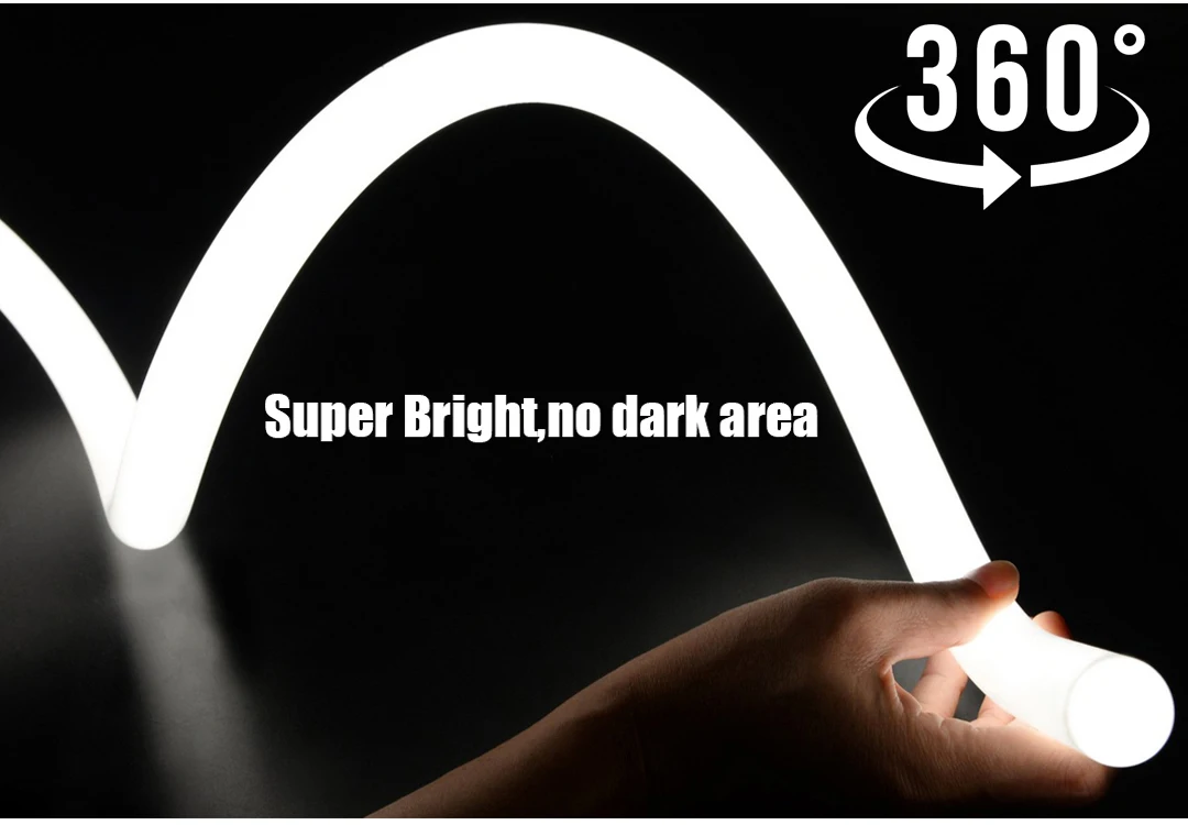 Modern IP67 360-Degree Soft Linear LED Pendant Light Office Hotel ...