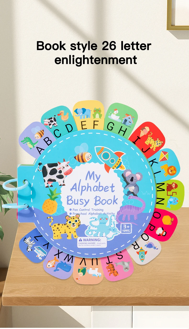 Children's Quiet Book - Letter Cognition Puzzle Letters