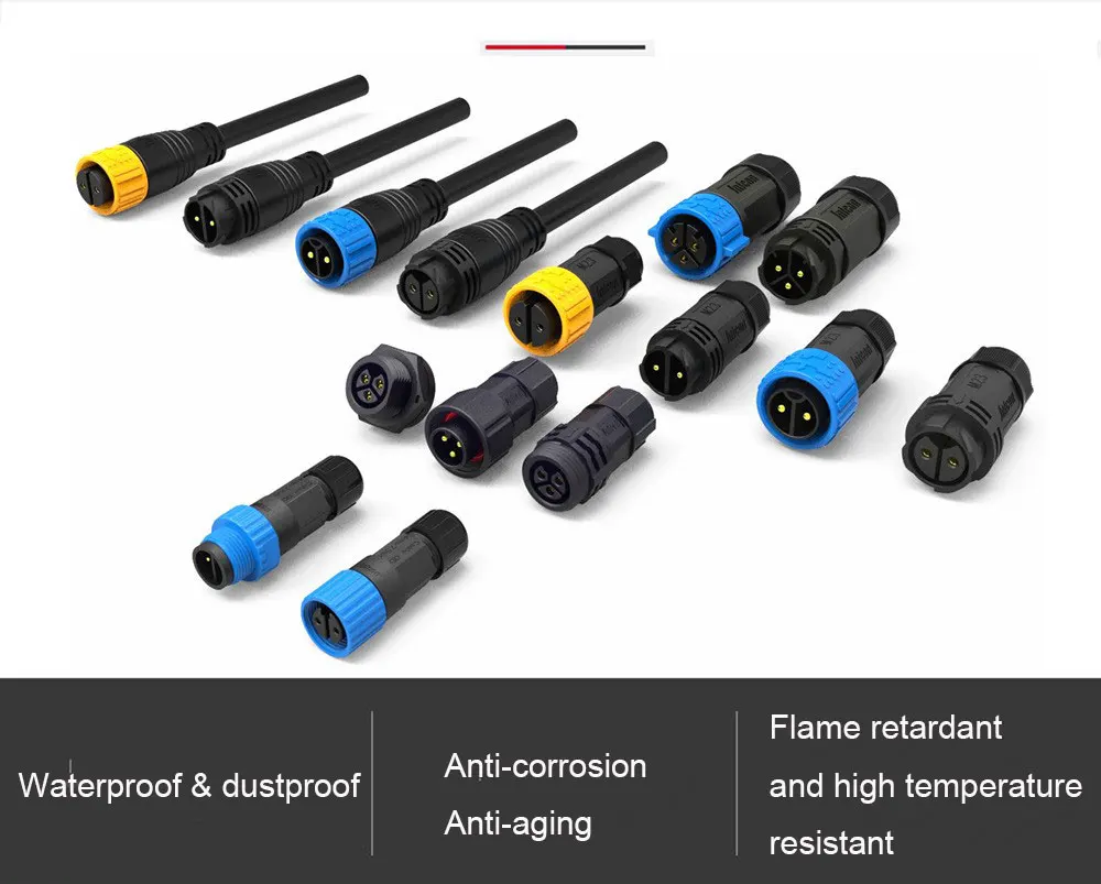 M12 Black Mini Bayonet Ip67 10a Waterproof Connector - Buy Mini Bayonet ...