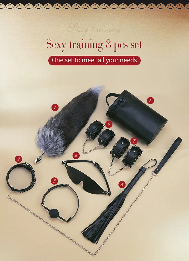 Bdsm Leather Genuine Bondage Set - Custom Kit for SM