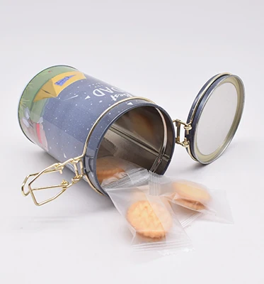 Custom Tinplate Food Grade Airtight Latch Lock Snack Tea Tin Container ...