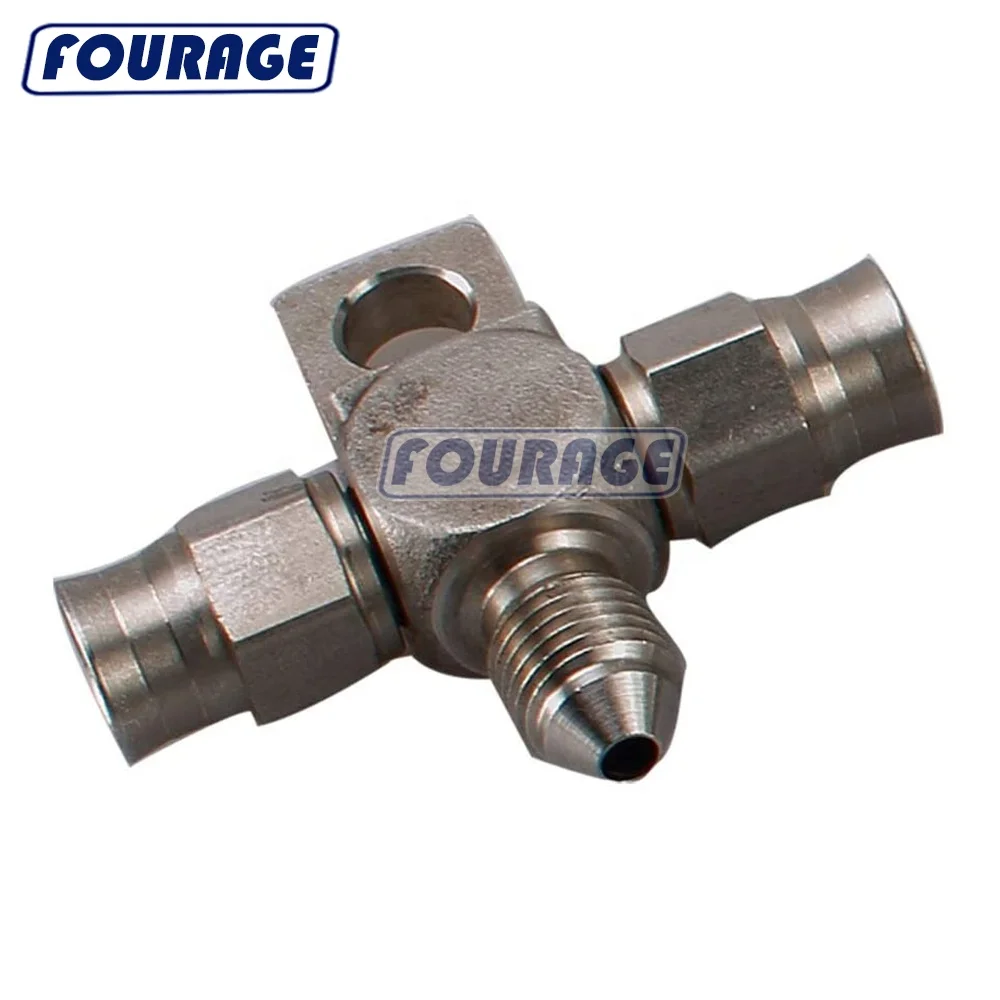 Stainless Steel PTFE Splitter - High Precision Brake Line Coupler