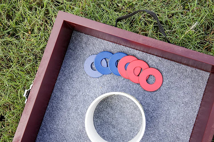 Outdoor Lawn Game Wooden Washer Toss Box Game Set - Buy Washer Toss ...