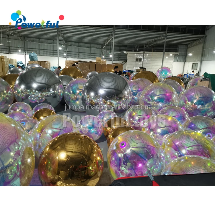 Beautiful Stage Mirror Ball Inflatable Decor Character Customized Event ...